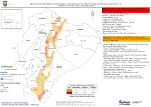 Mapa de monitoreo de amenaza de inundaciones bajo pronóstico de ...